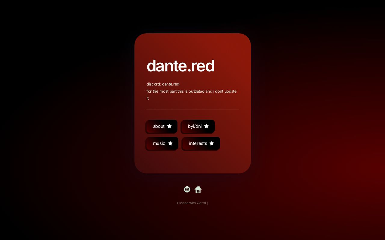 dante red